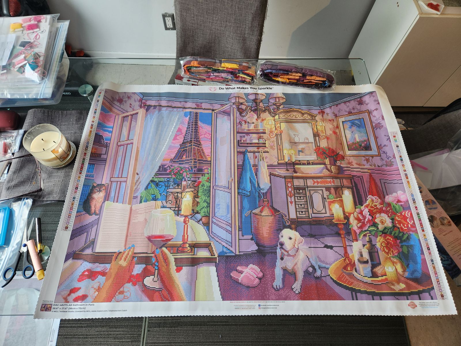 Bathroom In Paris – Diamond Art Club