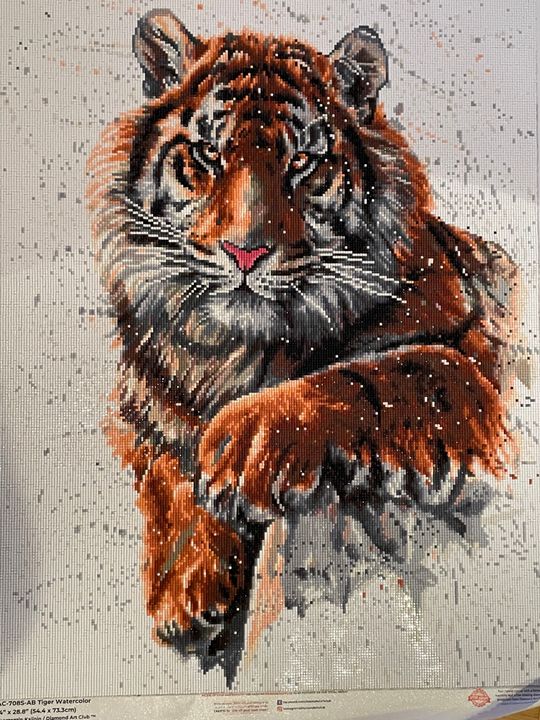 Tiger Watercolor – Diamond Art Club