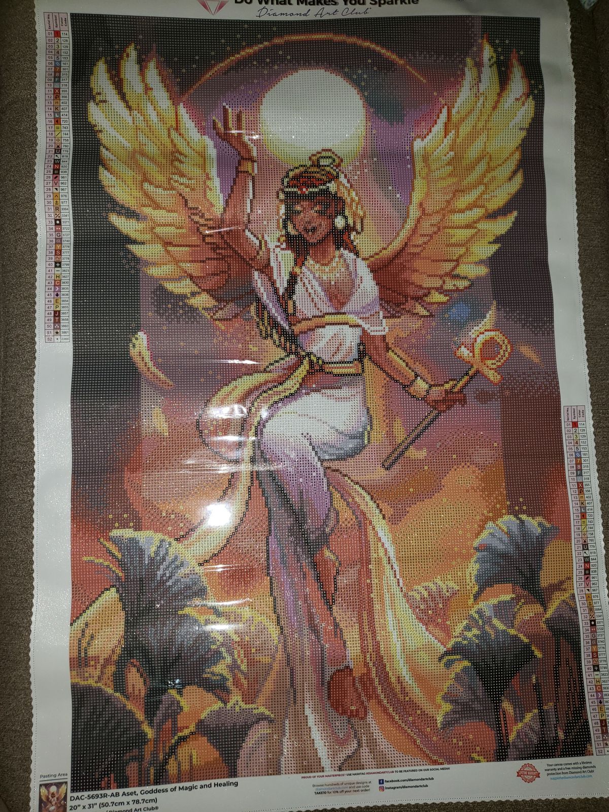 Aset, Goddess of Magic and Healing – Diamond Art Club