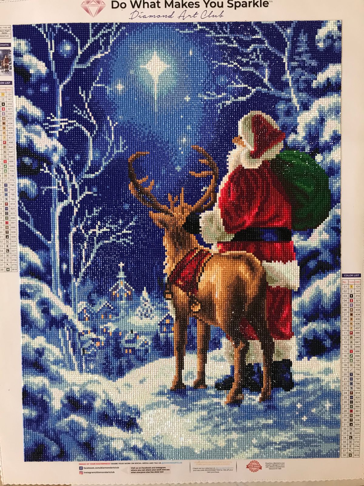 Starry Night Santa – Diamond Art Club