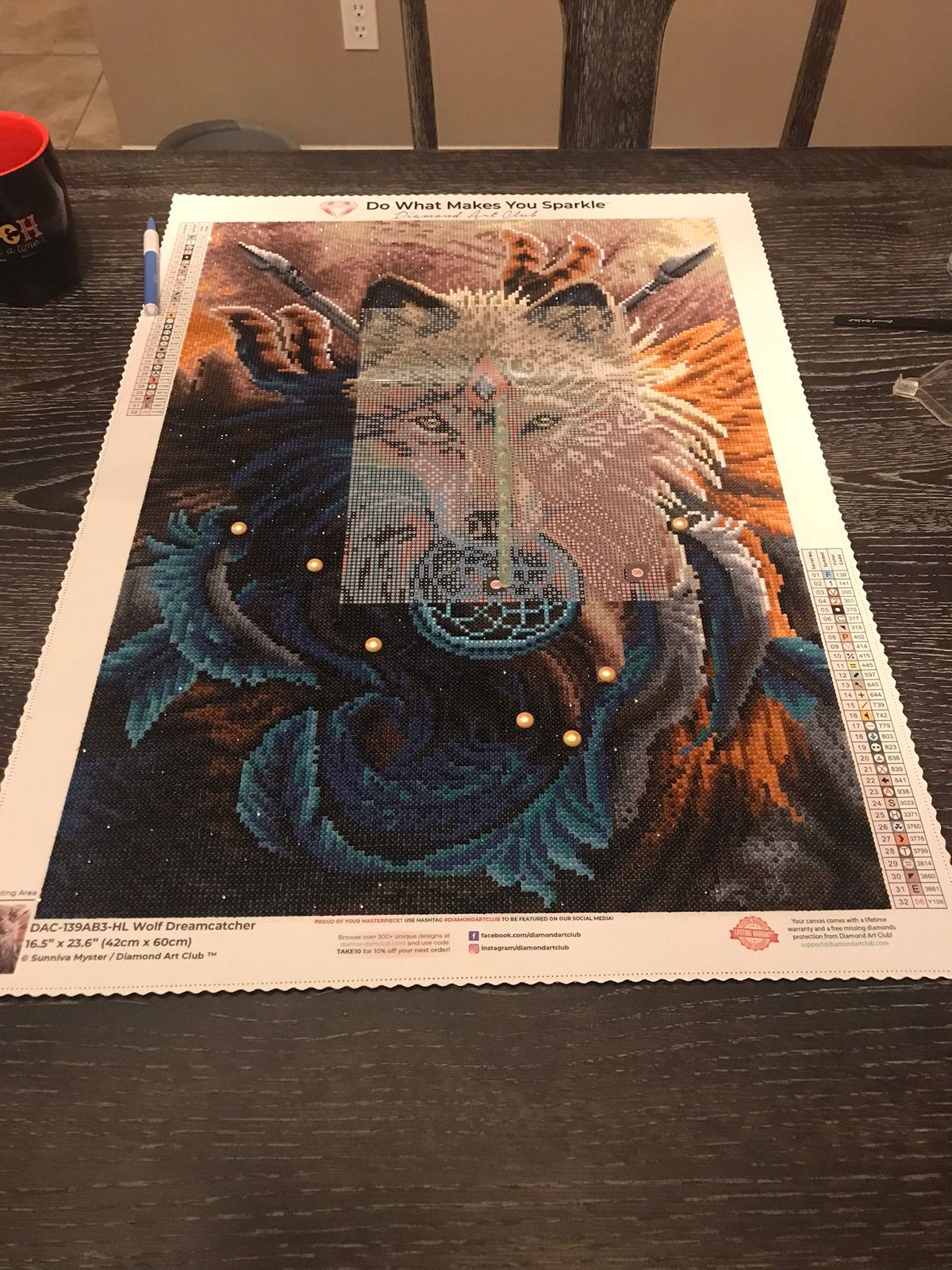 Wolf Dreamcatcher – Diamond Art Club