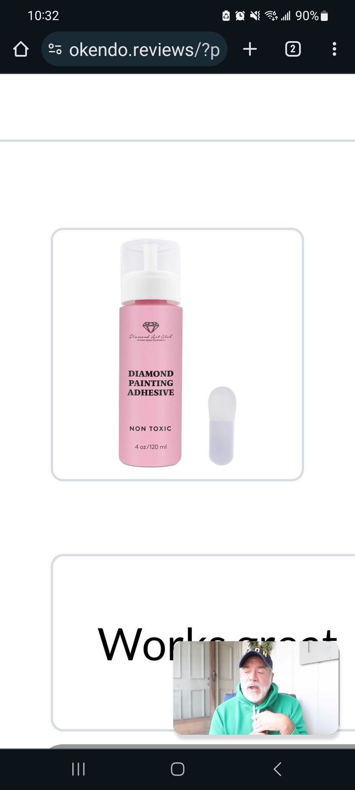 Canvas Adhesive with Applicator (4oz / 120ml) – Diamond Art Club