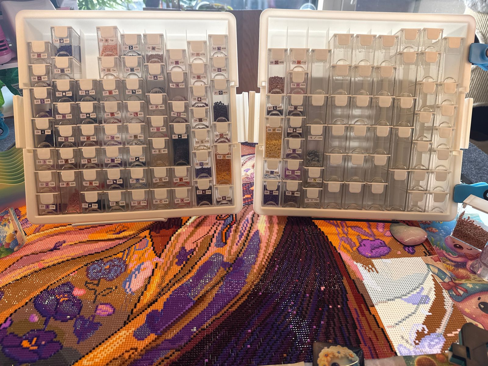 Premium 54-Container Diamond Storage Organizer – Diamond Art Club