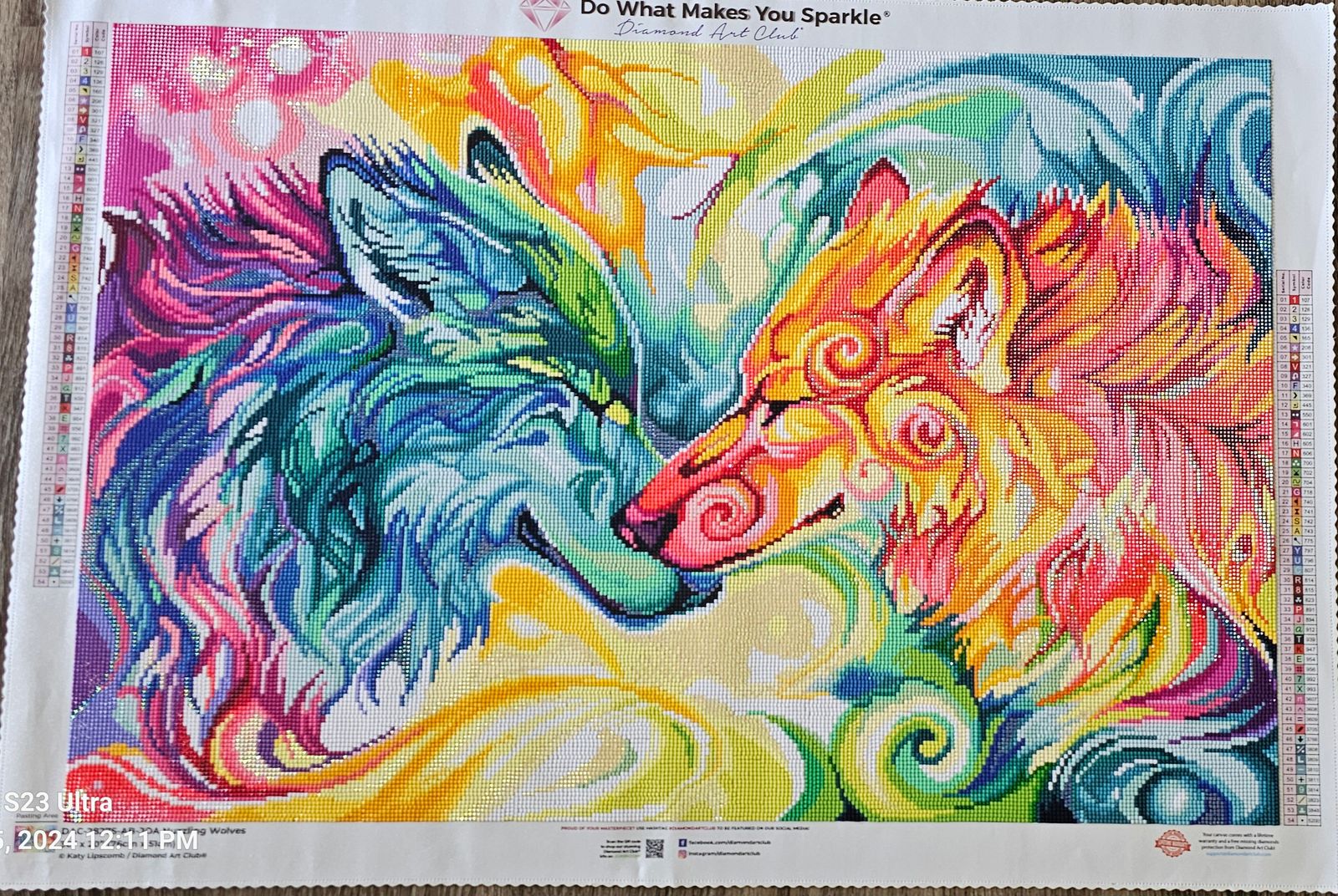 Nuzzling Wolves – Diamond Art Club