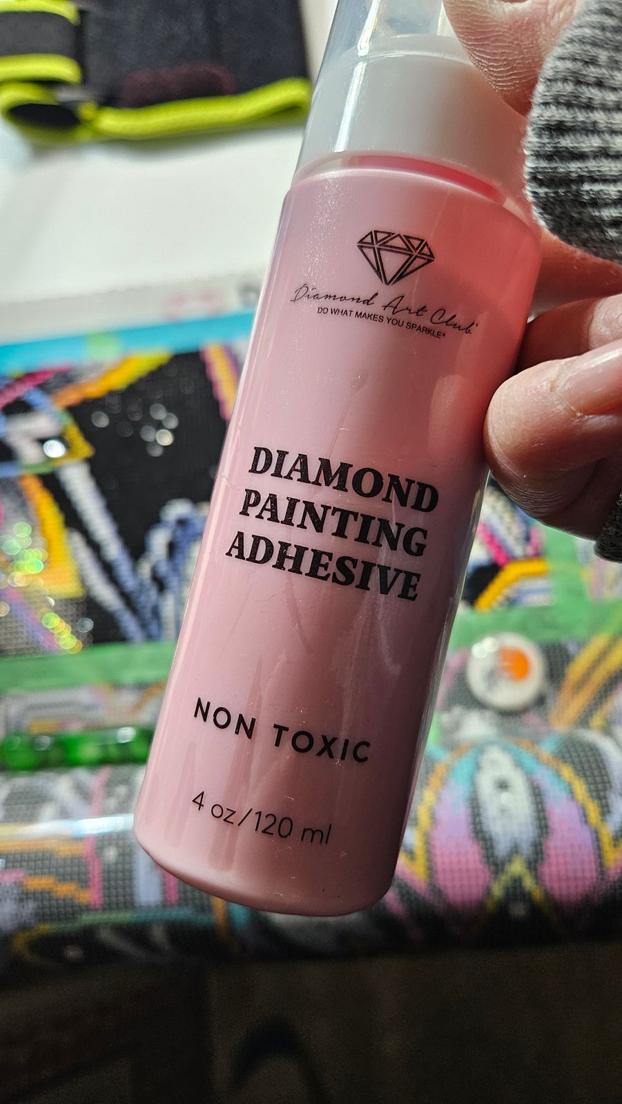 Canvas Adhesive with Applicator (4oz / 120ml) – Diamond Art Club