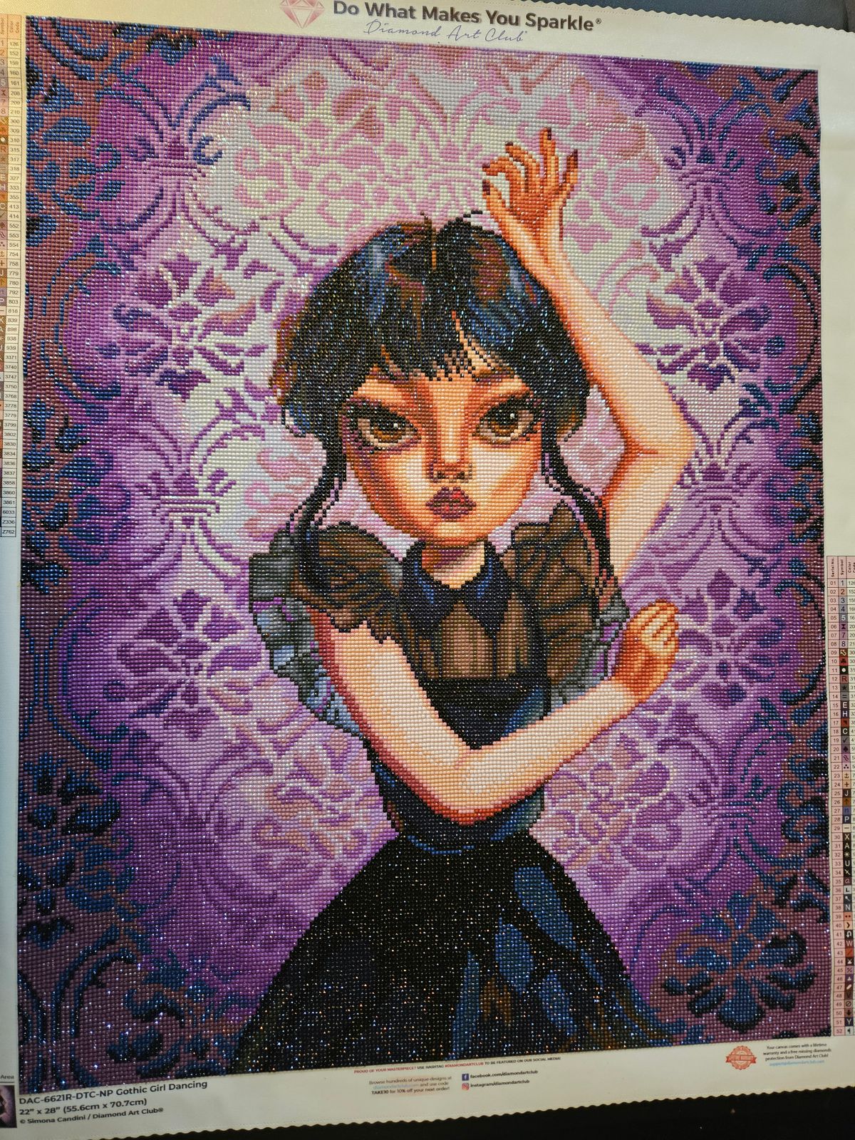Gothic Girl Dancing – Diamond Art Club