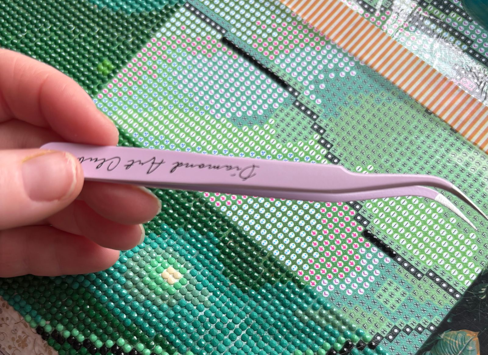 Curved Stainless Steel Tweezers – Diamond Art Club