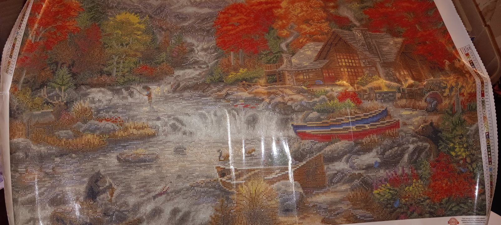 Cabin in the Fall Woods Diamond Painting | Diamond Art Club®