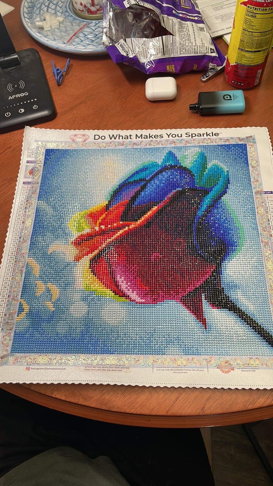 Rainbow Rose – Diamond Art Club