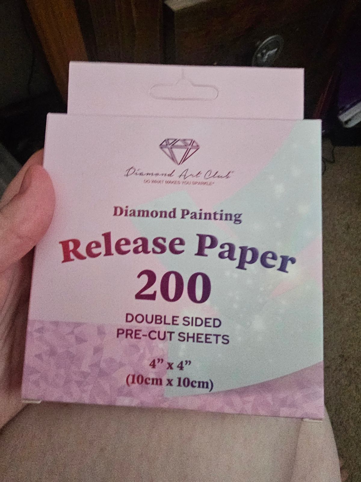 200 Sheets Double-Sided Diamond Painting Release Paper Squares ...