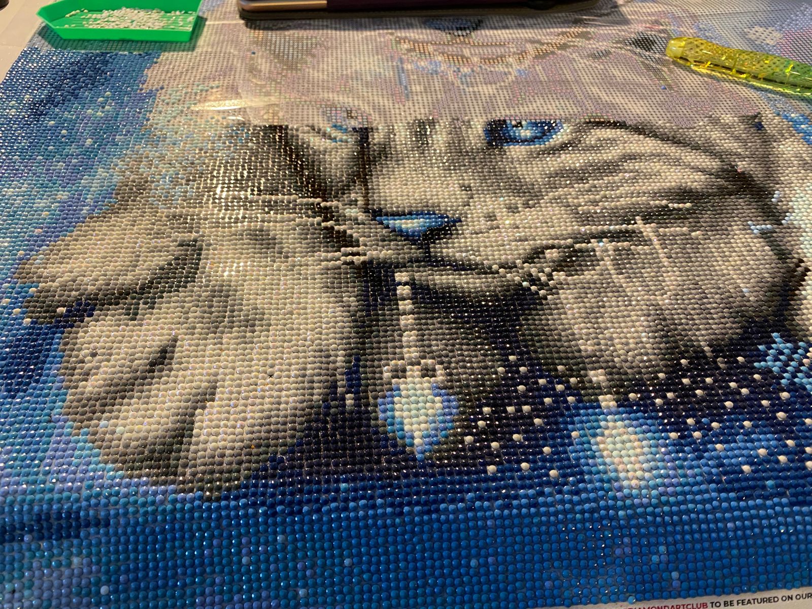 Blue Winter Lynx – Diamond Art Club