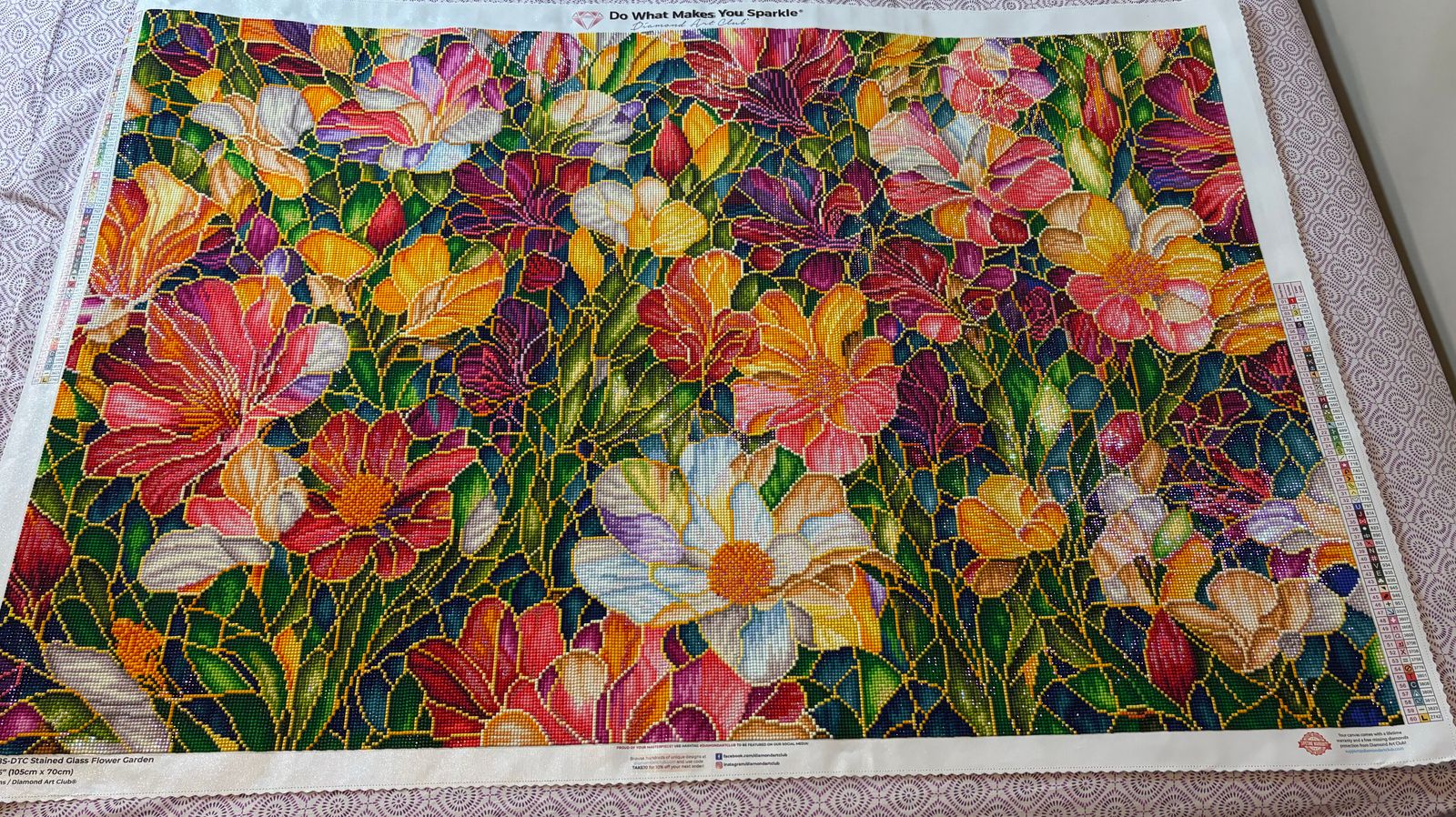 Stained Glass Flower Garden – Diamond Art Club