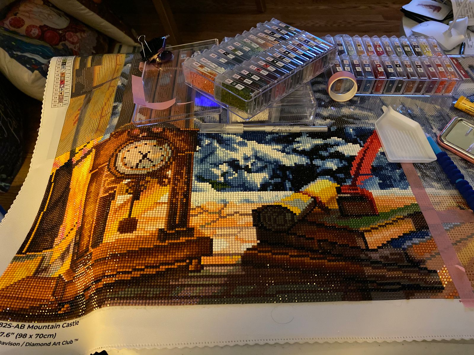 Mountain Castle Diamond Painting | Diamond Art Club™