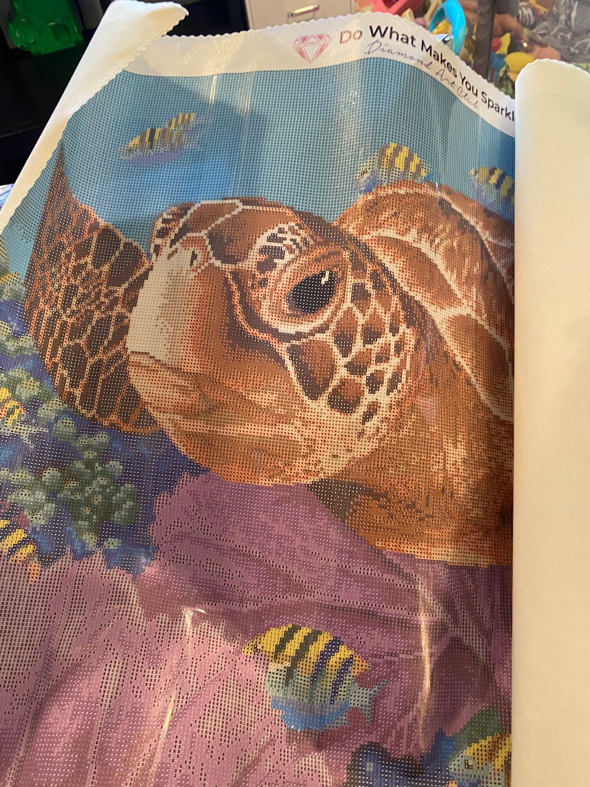 Young Green Sea Turtle – Diamond Art Club