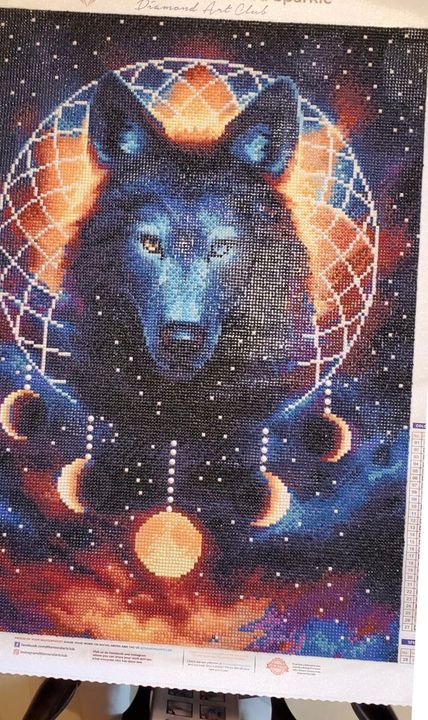 Dreamcatcher Wolf – Diamond Art Club