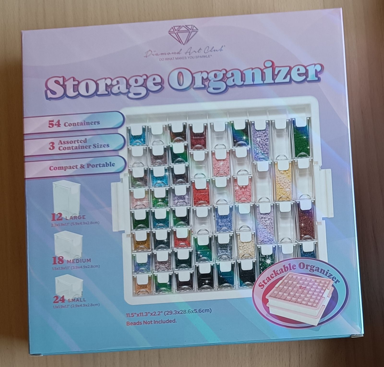 Premium 54-Container Diamond Storage Organizer – Diamond Art Club
