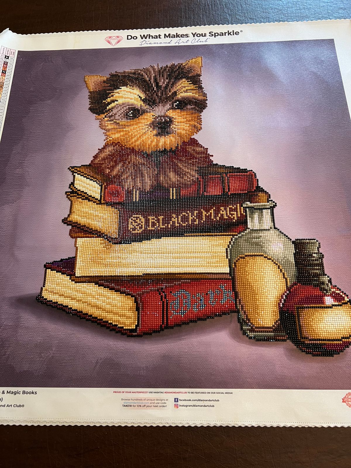 Yorkie & Magic Books – Diamond Art Club