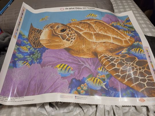 Young Green Sea Turtle – Diamond Art Club