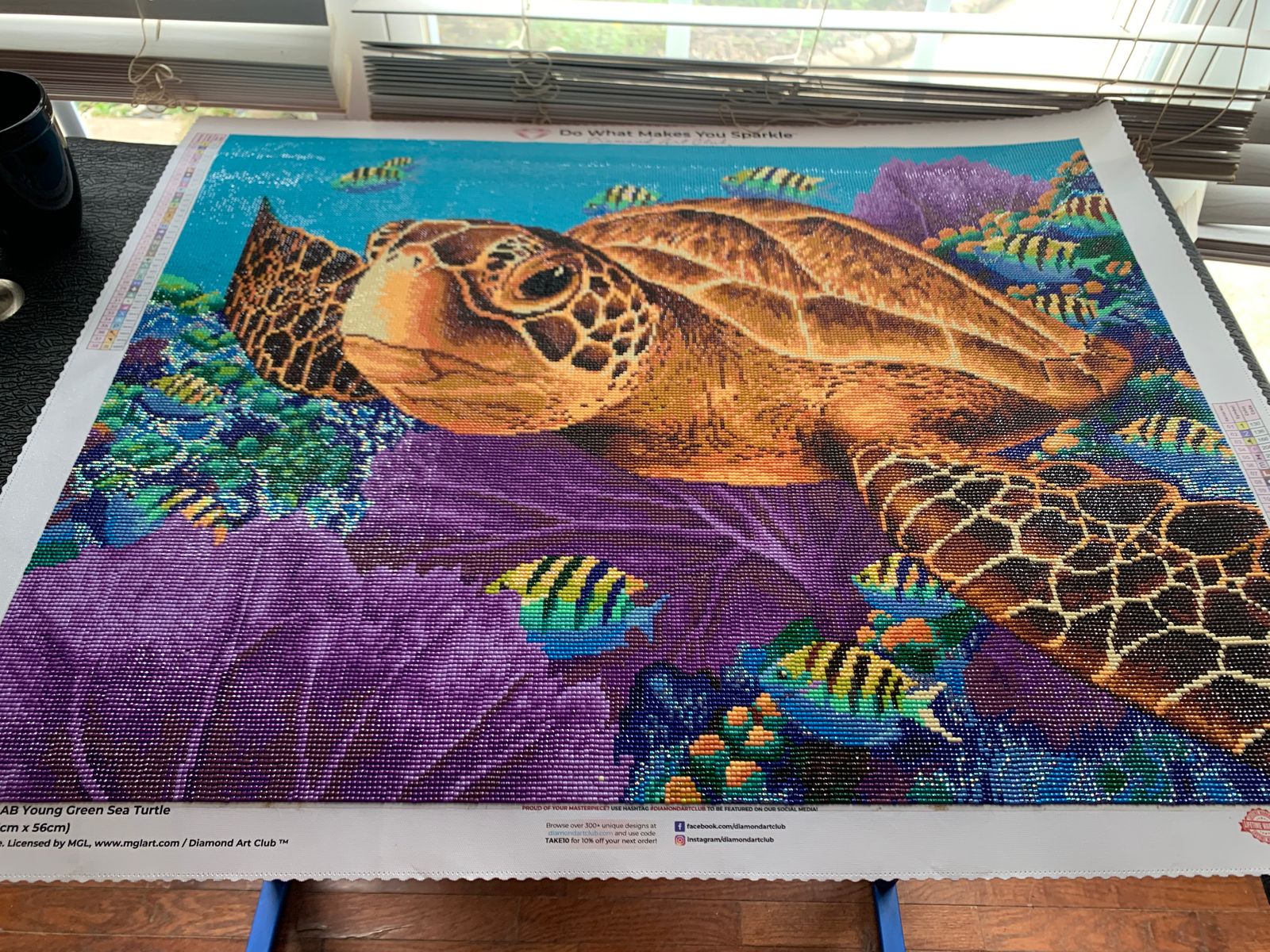 Young Green Sea Turtle – Diamond Art Club