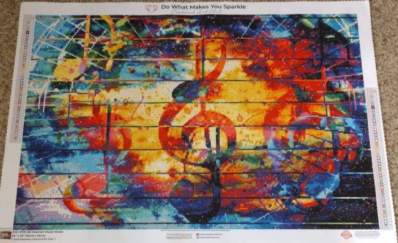 Abstract Music Notes – Diamond Art Club