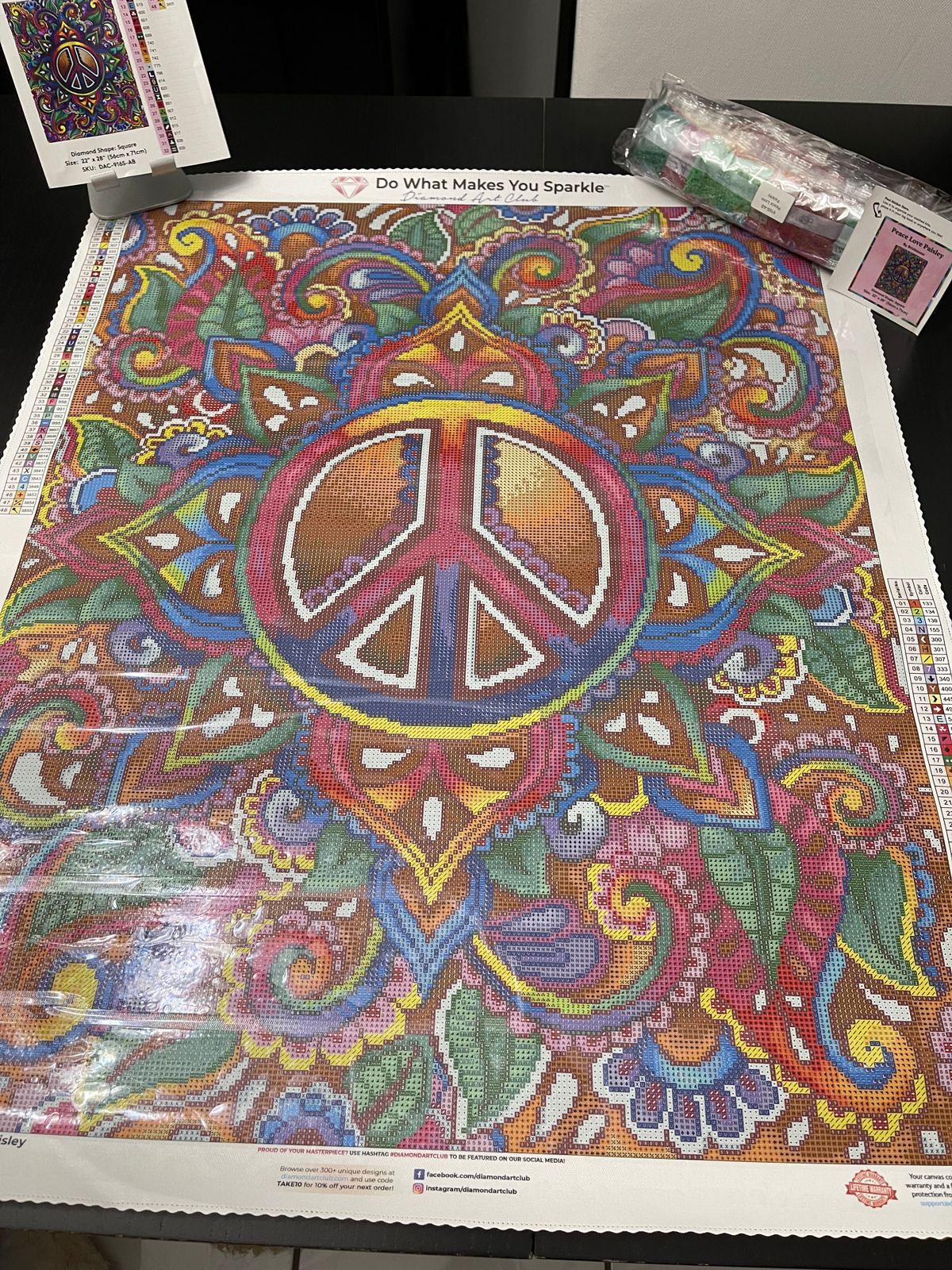 Peace Love Paisley – Diamond Art Club