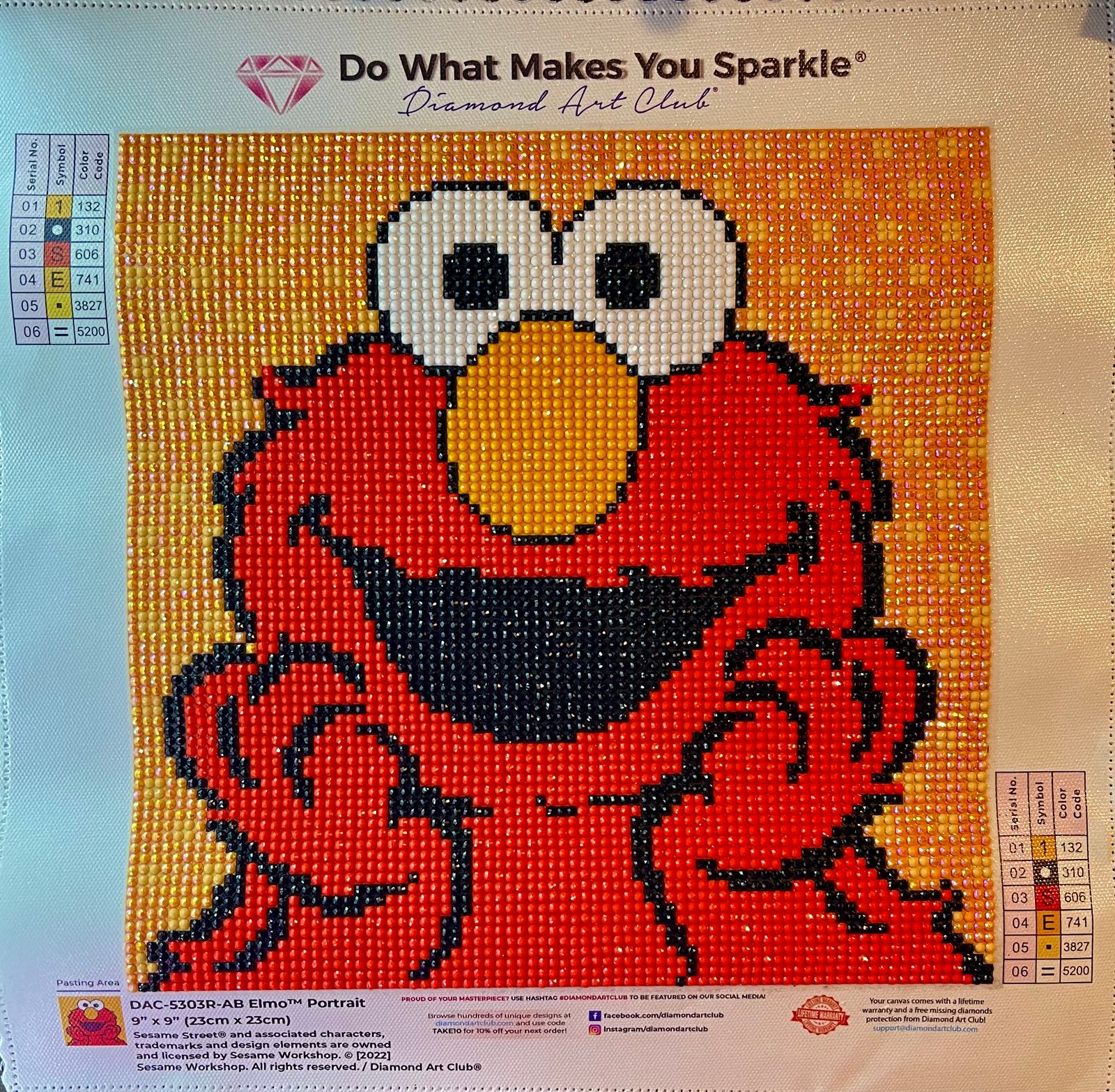Elmo™ Portrait – Diamond Art Club