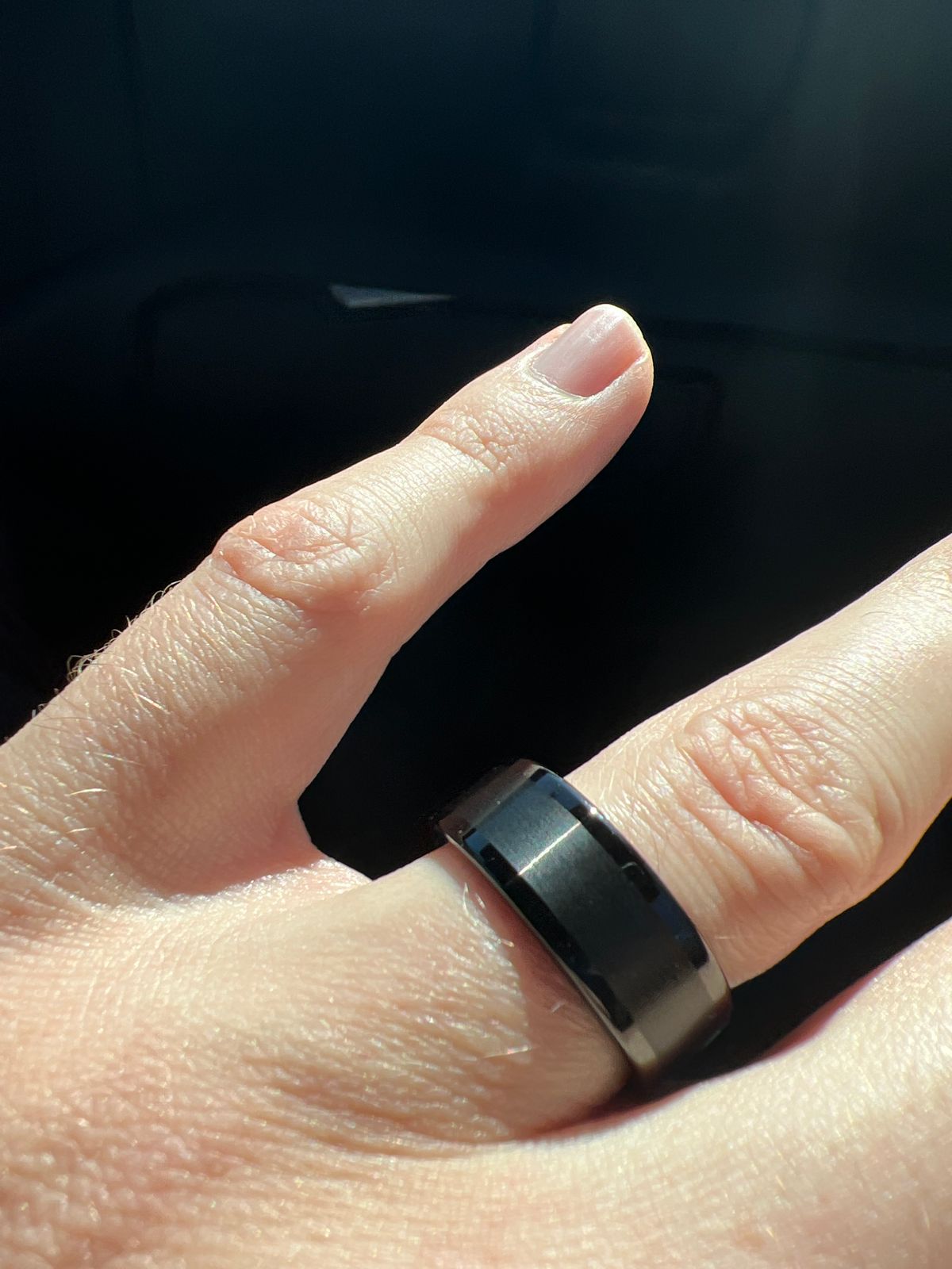 The Zeppelin - Black Plated Tungsten Ring | Manly Bands