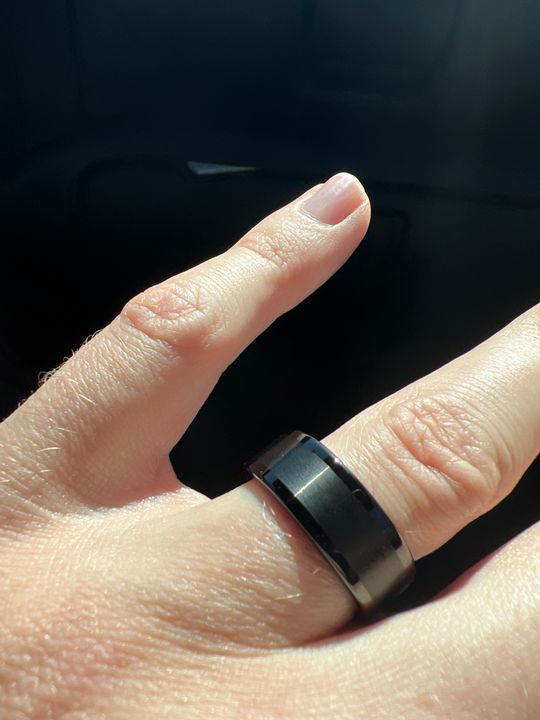 The Zeppelin - Black Plated Tungsten Ring | Manly Bands