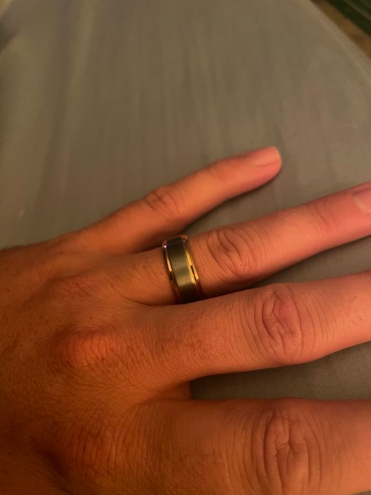 The Gentleman - Rose Gold Tungsten Wedding Ring | Manly Bands