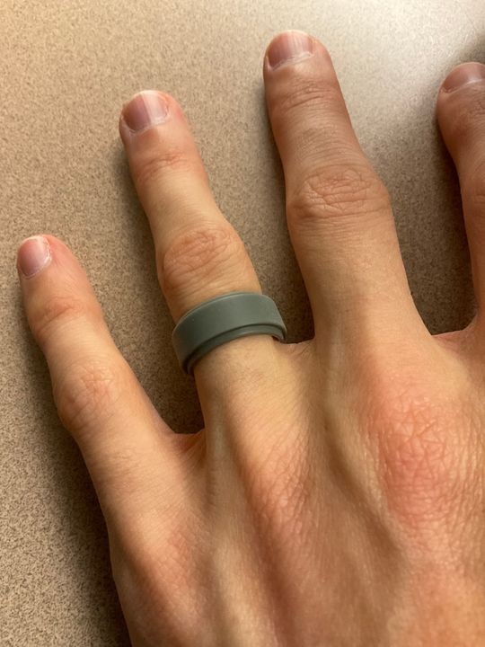 The Robin Ring - Men's Black Silicone Wedding Bands - Manly Bands