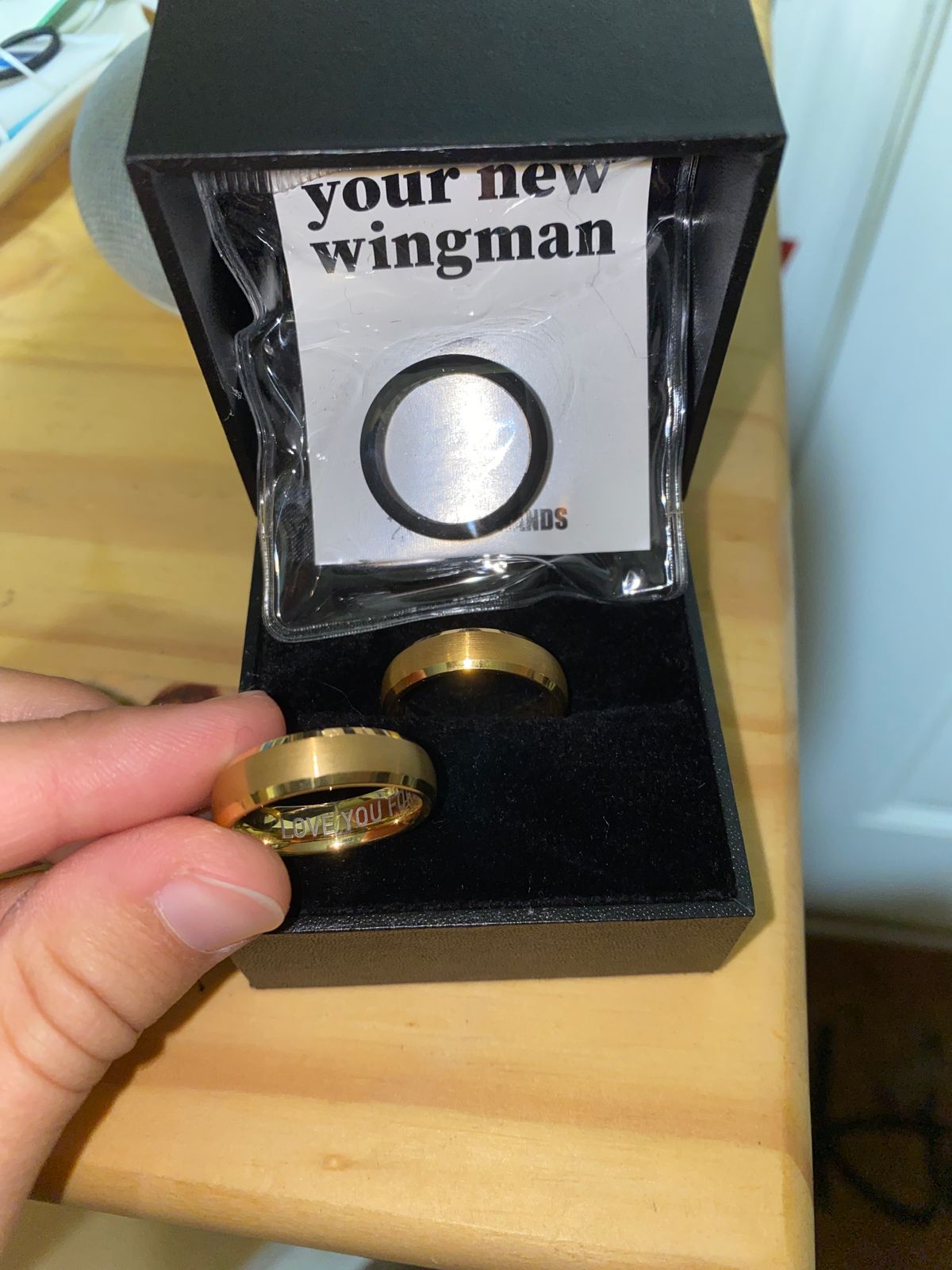 The CEO - Men's Gold Tungsten Wedding Ring | Manly Bands