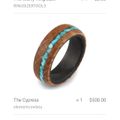 The Oryx - Men's Teakwood & Deer Antler Wedding Ring Band - Manly Bands