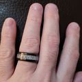 The Ranger Ring - Men's Black Zirconium Antler Wedding Bands - Manly Bands
