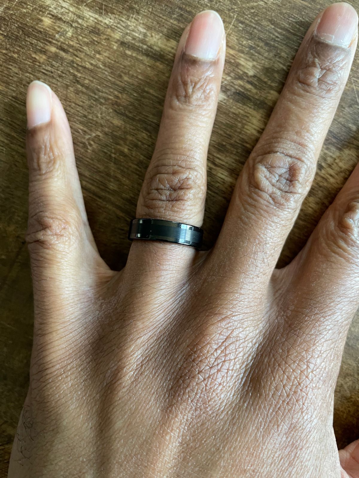 The Zeppelin - Black Plated Tungsten Ring | Manly Bands