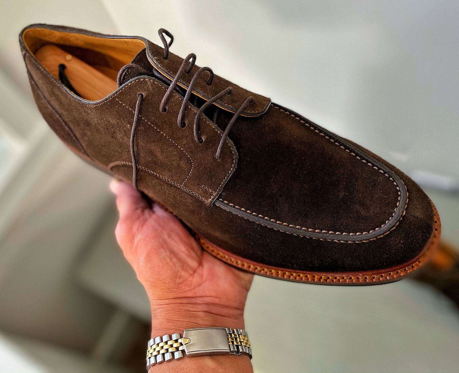 Anders Split-Toe Derbies - Suede – Beckett Simonon