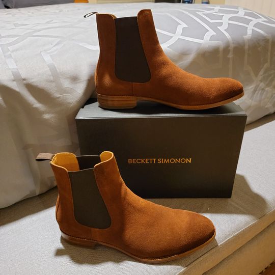 Bolton Chelsea Boots - Suede – Beckett Simonon