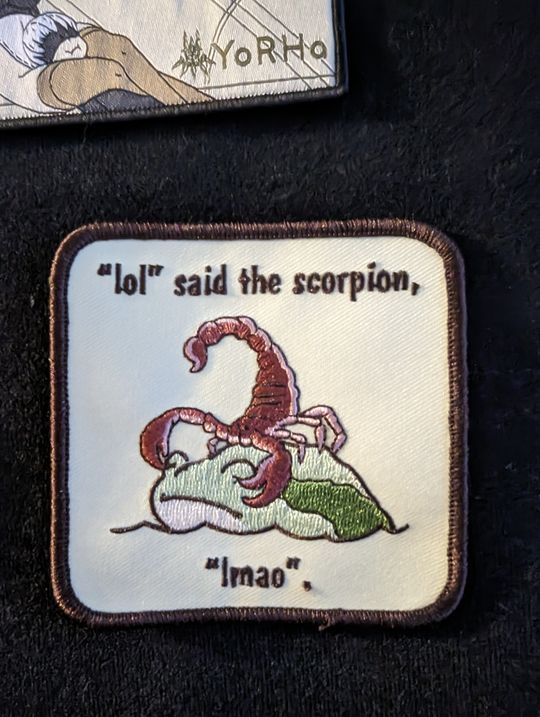 Lmao Scorpion Patch – KommandoStore