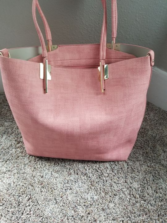 Classic Double Handle Tote- Pink – The Pulse Boutique