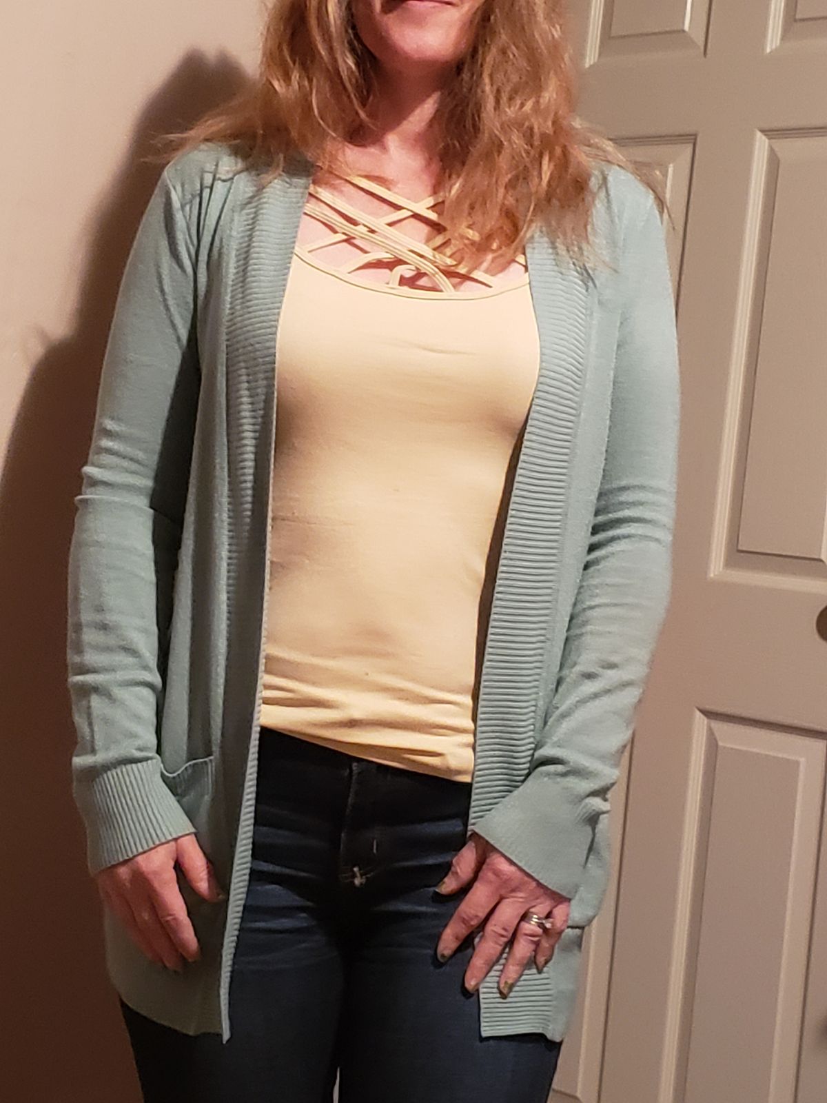 Light Weight Open Front Cardigan- Antique Teal – The Pulse Boutique