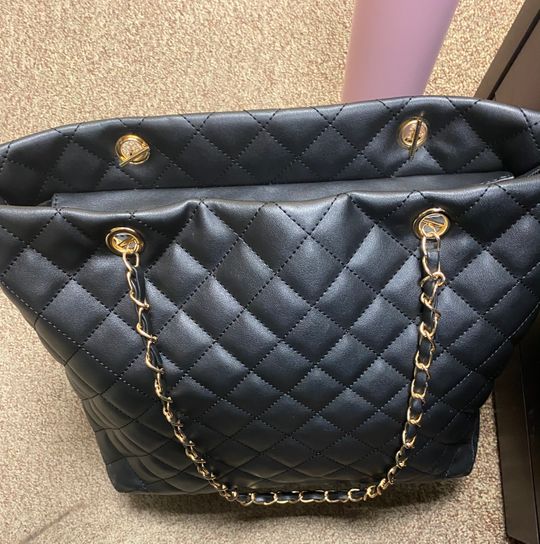 Everyday Quilted Tote Purse- Black – The Pulse Boutique