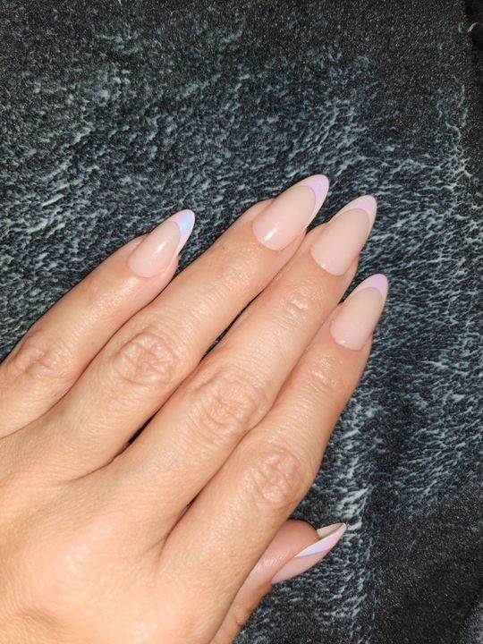 OPALESCENT FRENCH ALMOND Award-Winning Reusable Pop-On Manicures® | Better than press-on nails ...