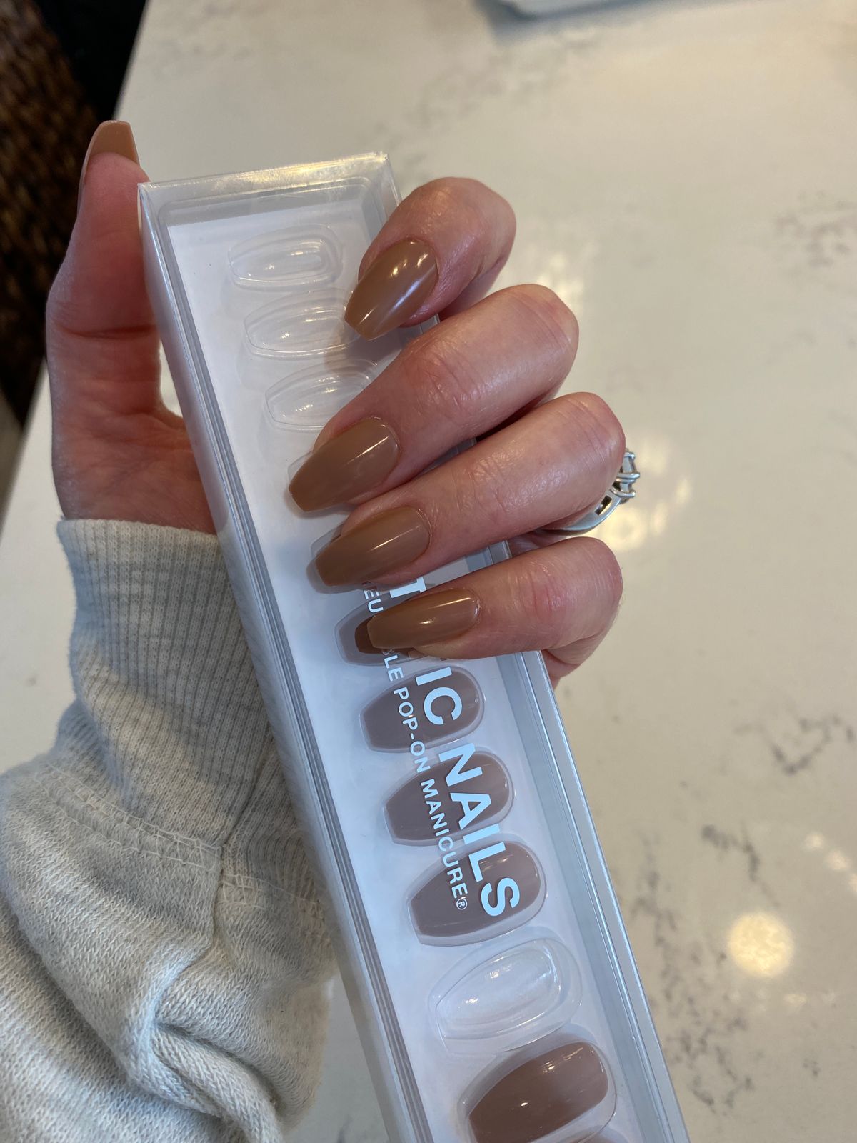 Toasted Sugar | Nude Coffin Nails – STATIC NAILS