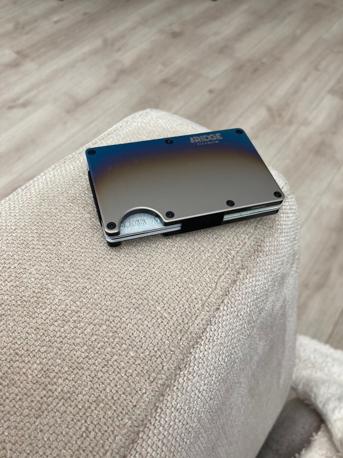 The Ridge Wallet: Titanium - Burnt - The Ridge UK