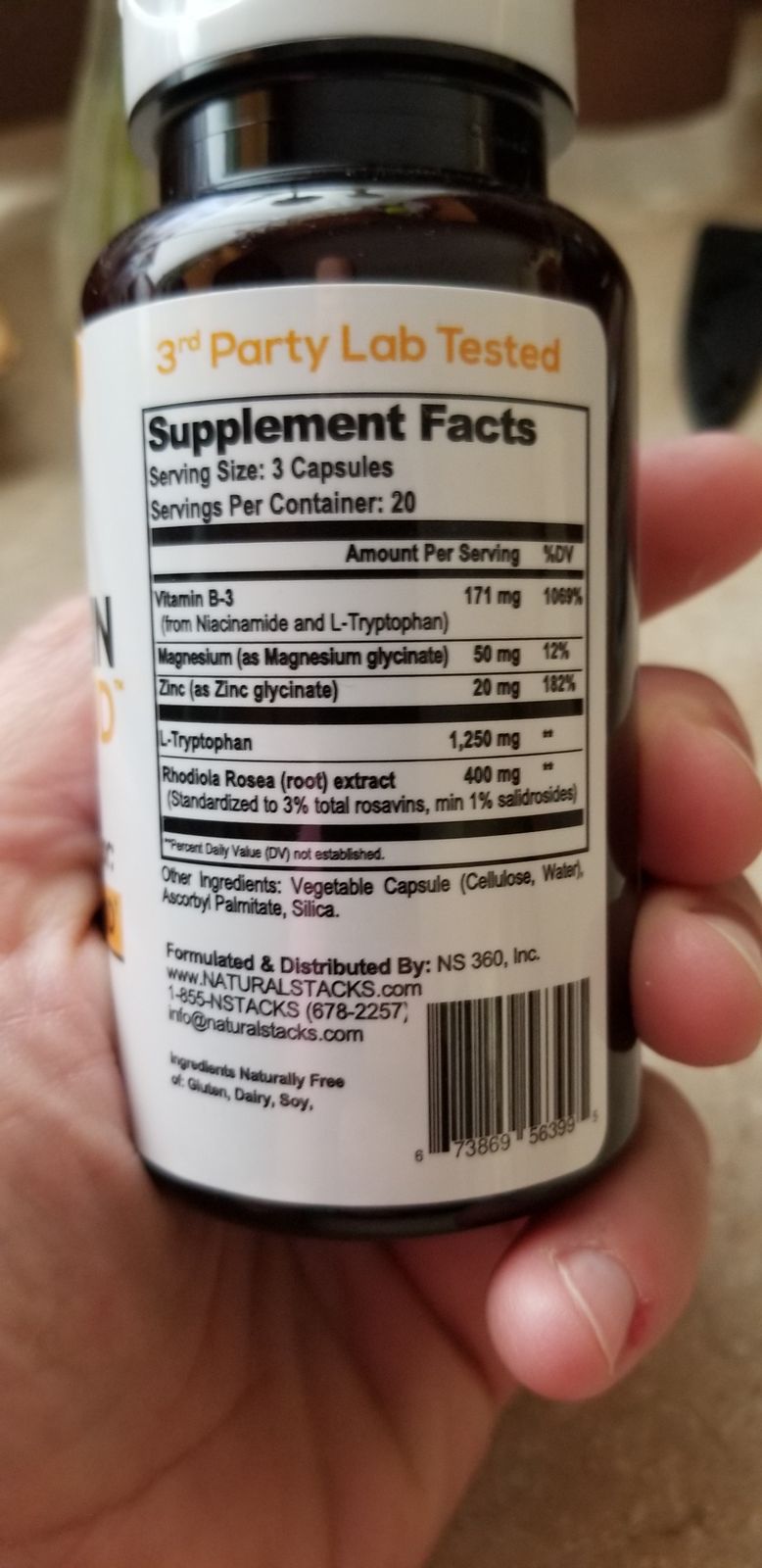 Serotonin Supplement - For Mood and Happiness - 60 ct. – Natural Stacks